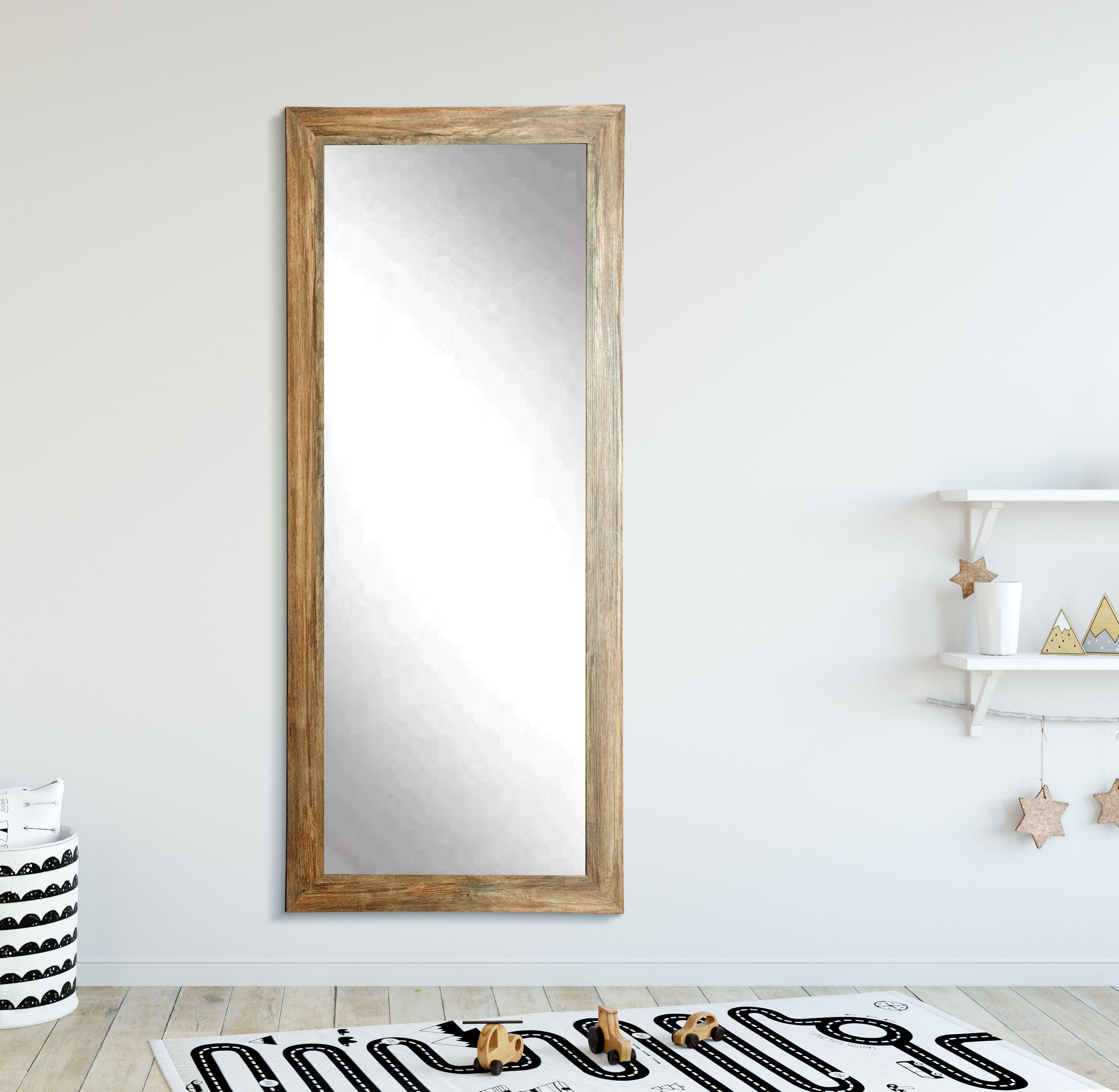 Millwood Pines Oaklawn Rustic Full Length Mirror & Reviews | Wayfair