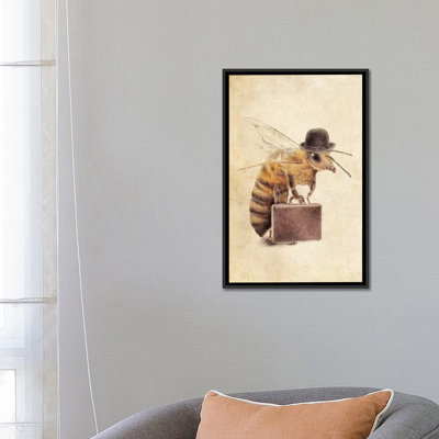 Wrought Studio Worker Bee Graphic Art on Wrapped Canvas & Reviews | Wayfair