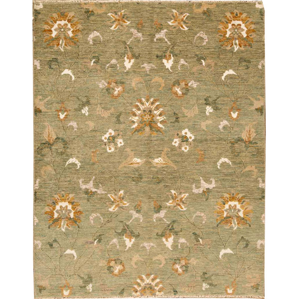 Bokara Rug Co., Inc. Hand-Knotted High-Quality Area Rug in Beige/Green ...