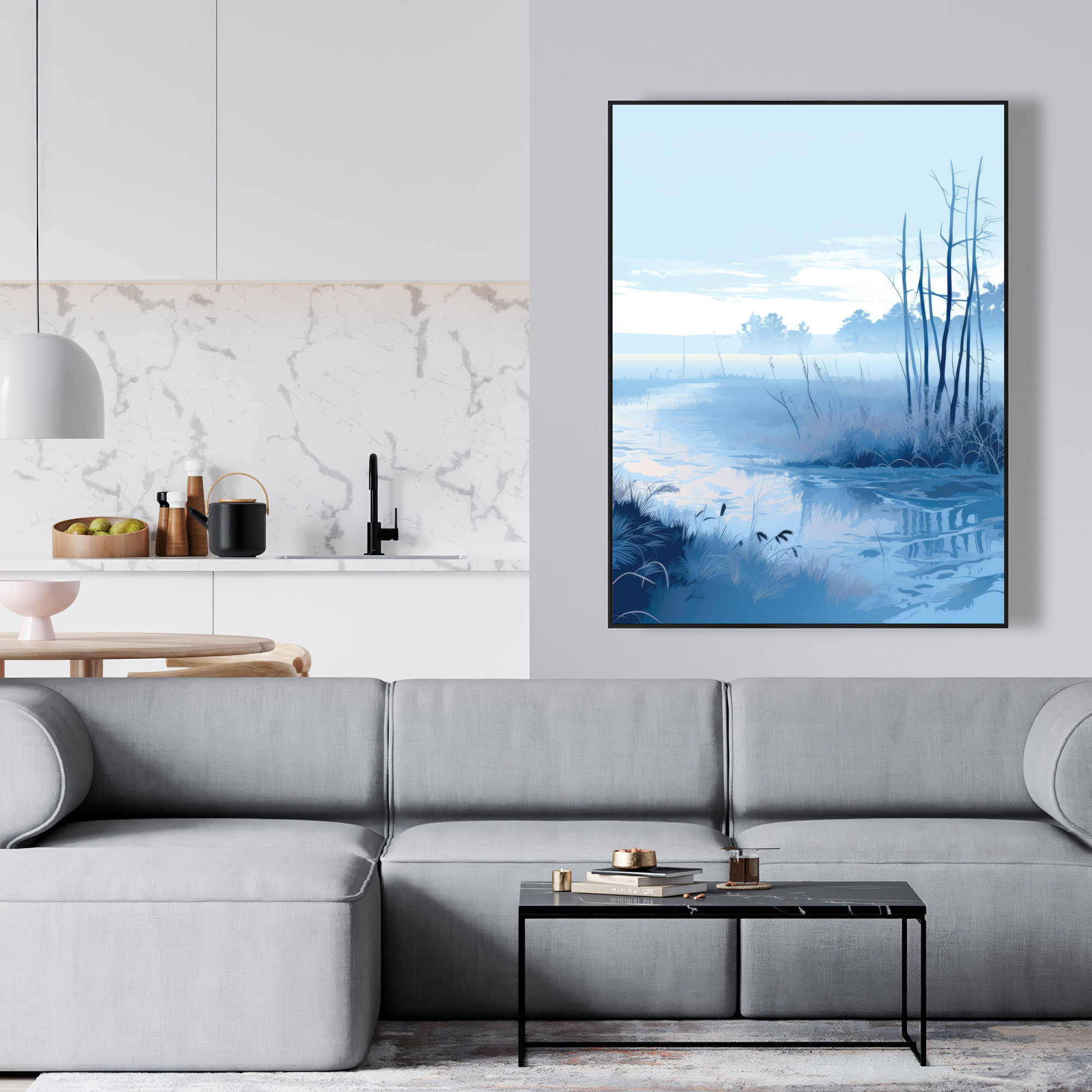 Loon Peak® Cold swamp - 36"x48" Framed canvas | Wayfair