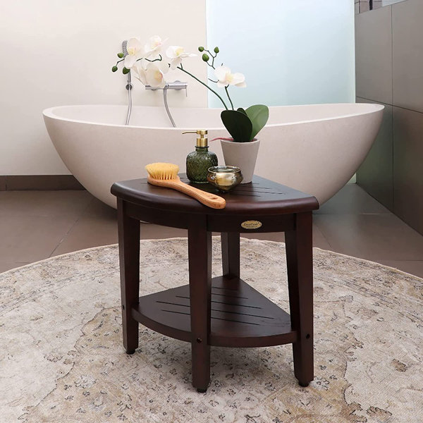 Decoteak Outdoors Solid Wood Side Table, DecoTeak SnazzyCorner, Corner ...