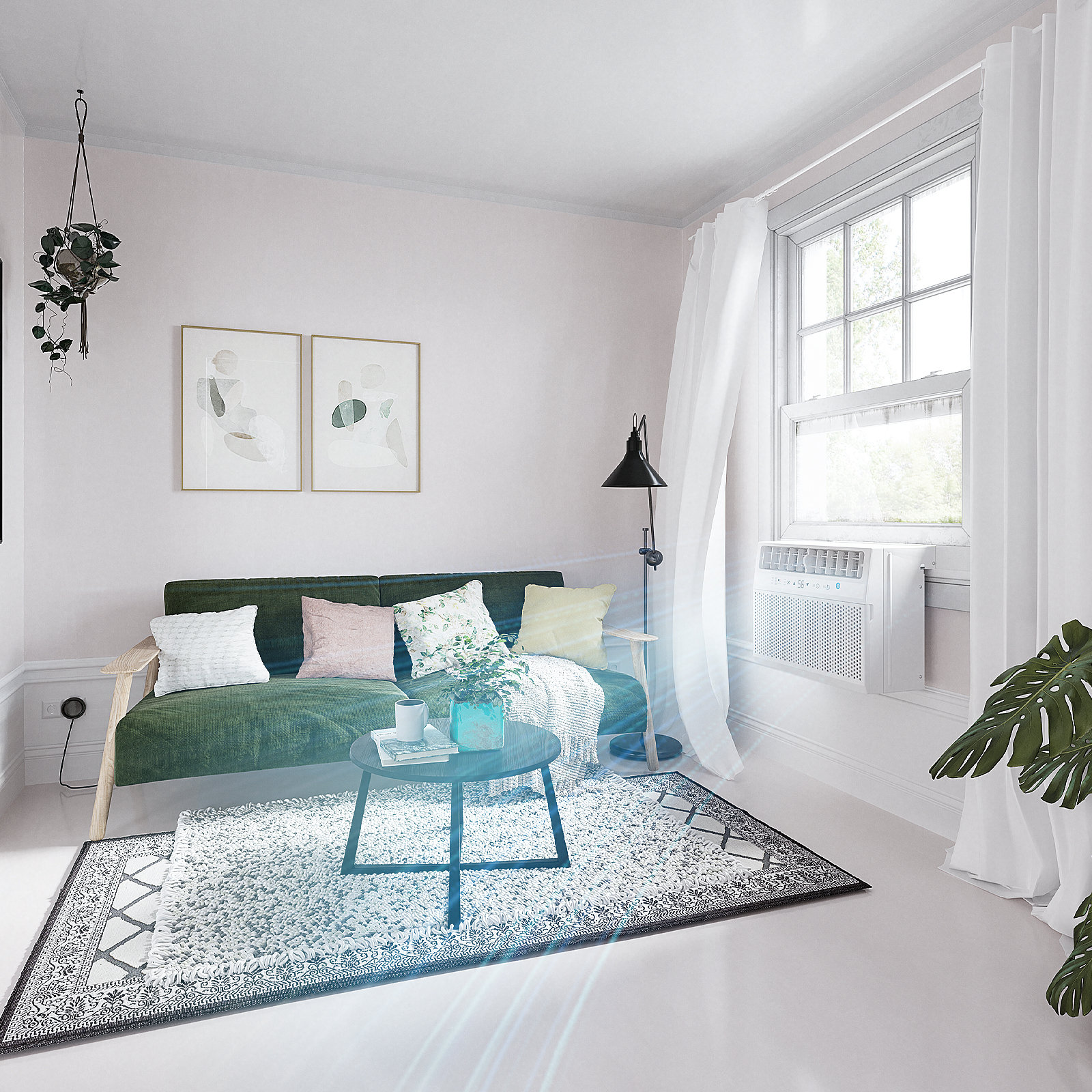 Antarctic Star 12,000 BTU U-Shaped Window AC: Cools 550 Sq.Ft, Ultra ...