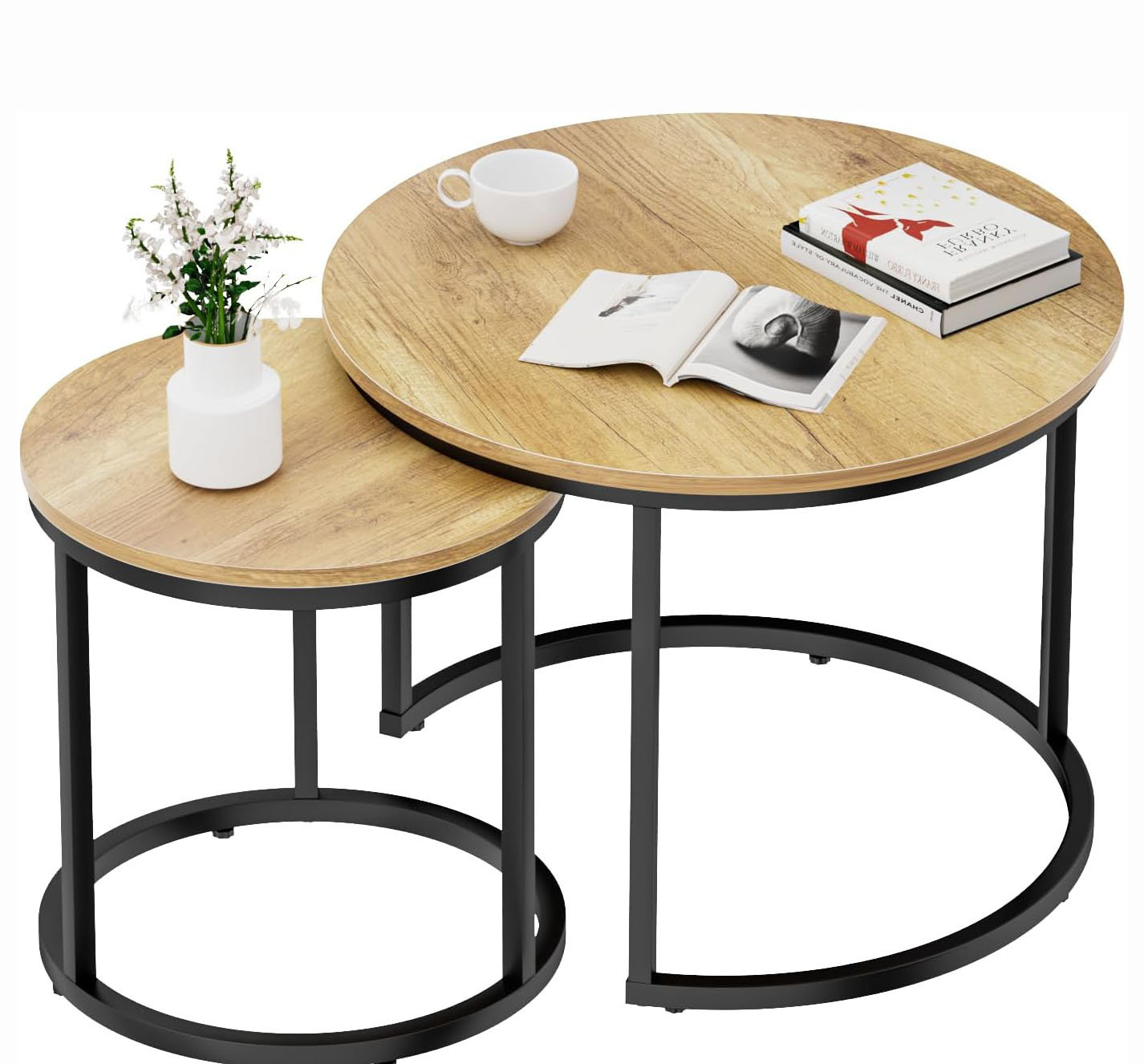 George Oliver Coffee Table Nesting Tables,Living Room Table Wooden ...