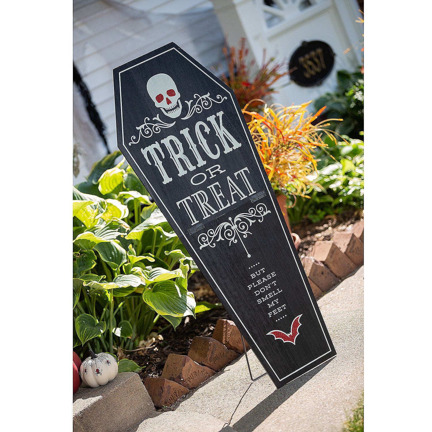 The Holiday Aisle® Gothic Halloween Coffin Sign | Wayfair