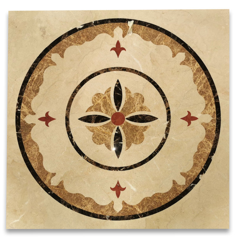 Marble Online 36" x 36" Marble Mosaic Wall & Floor Tile | Wayfair