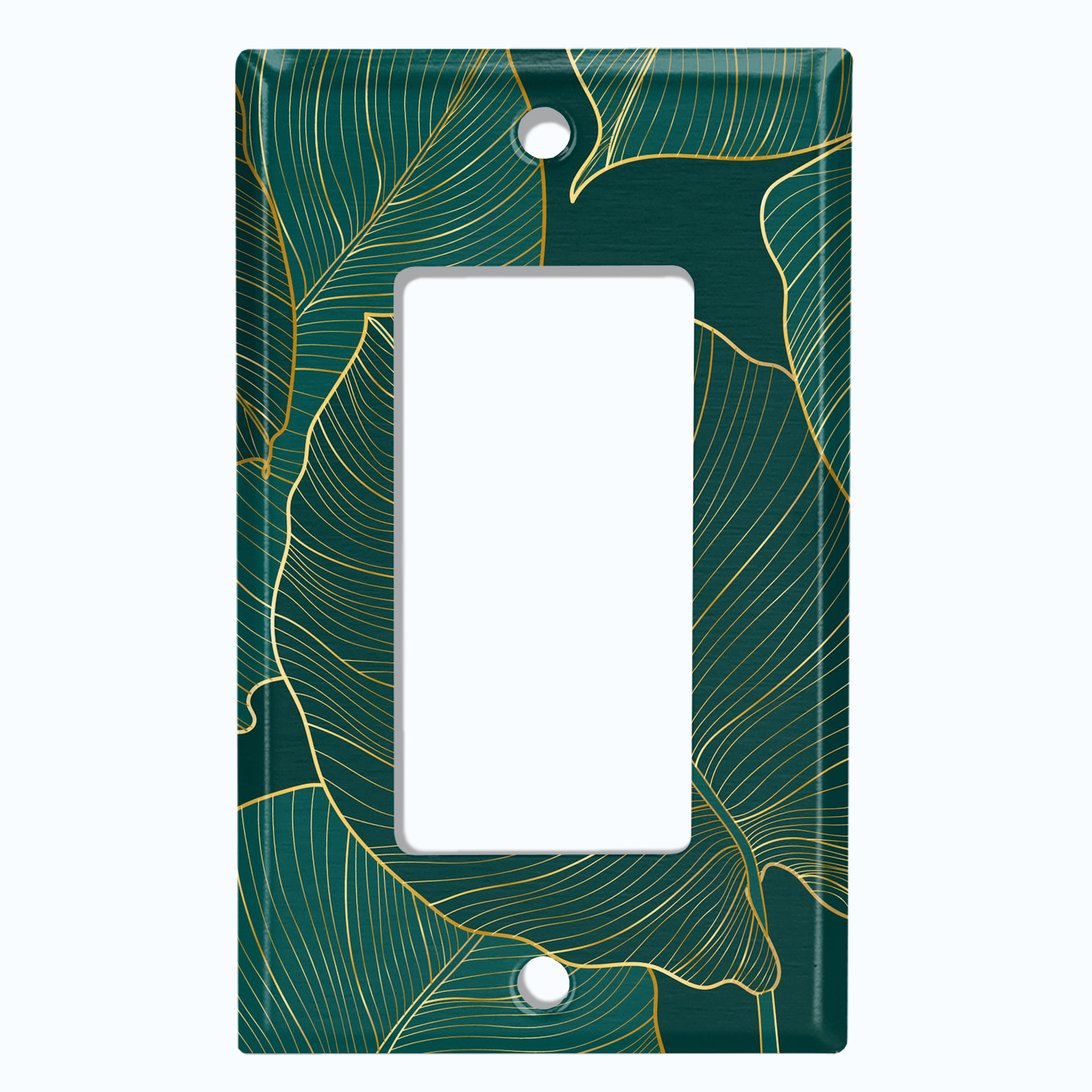 WorldAcc Monstera Plant Leaves 1-Gang Toggle Light Switch Wall Plate ...