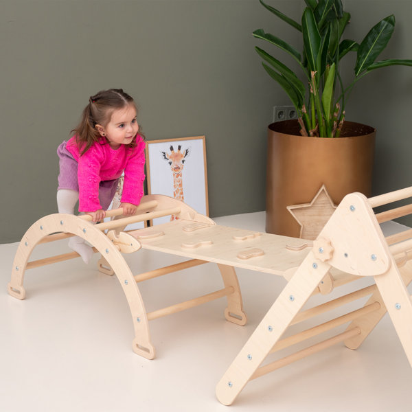 WoodandHearts 102'' W Indoor Wood Climber & Reviews | Wayfair