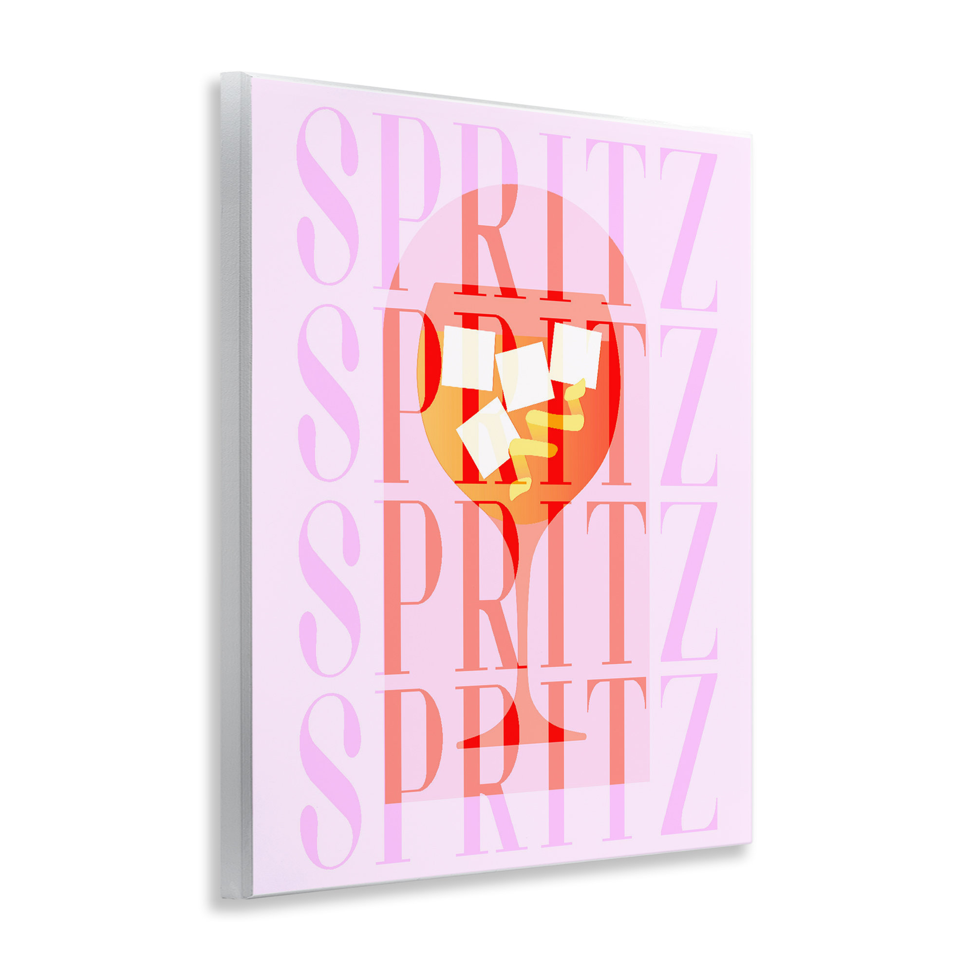 George Oliver Retro Pastel Spritz Wall Plaque, design by Lil' Rue | Wayfair