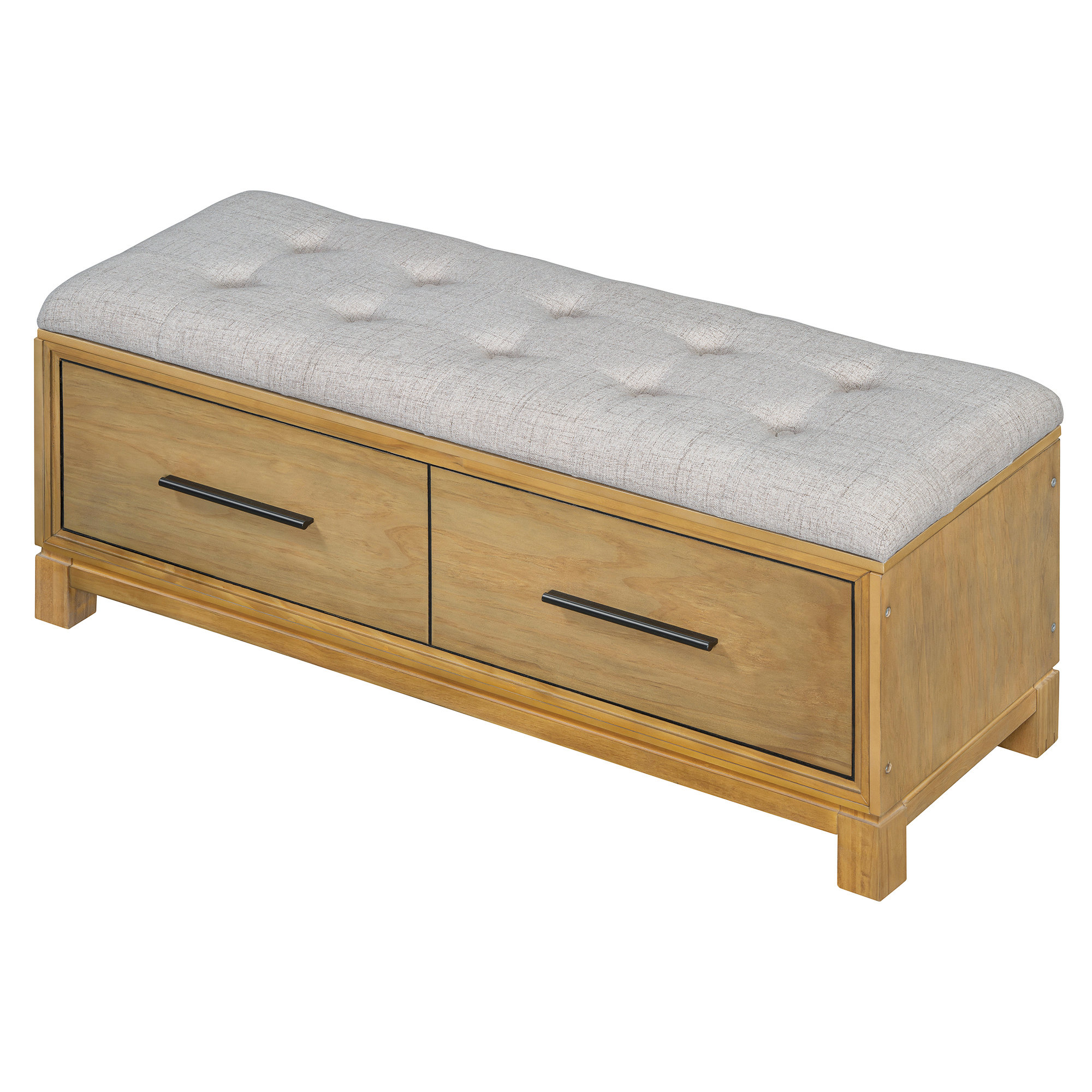 Winston Porter TREXM Shoe Bench With Removable Cushion, Entryway ...