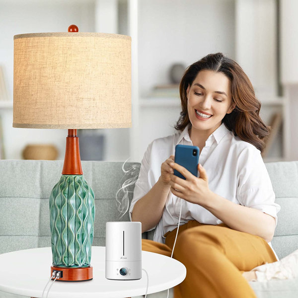 Orren Ellis Anari Ceramic USB Table Lamp | Wayfair