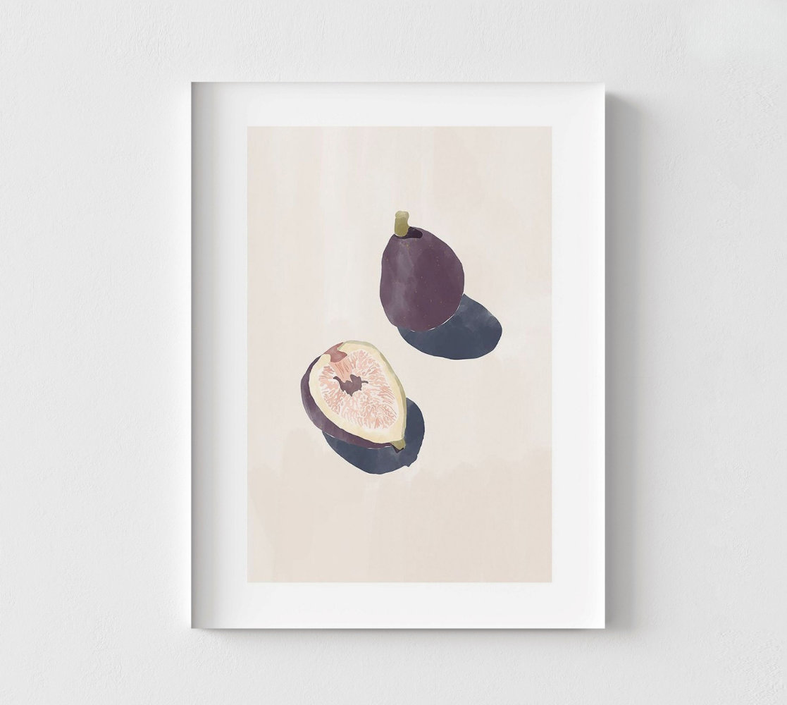 WeFrameArt Figs By Sophie Bek, Breakfast Table Wall Decor Idea, Figs ...