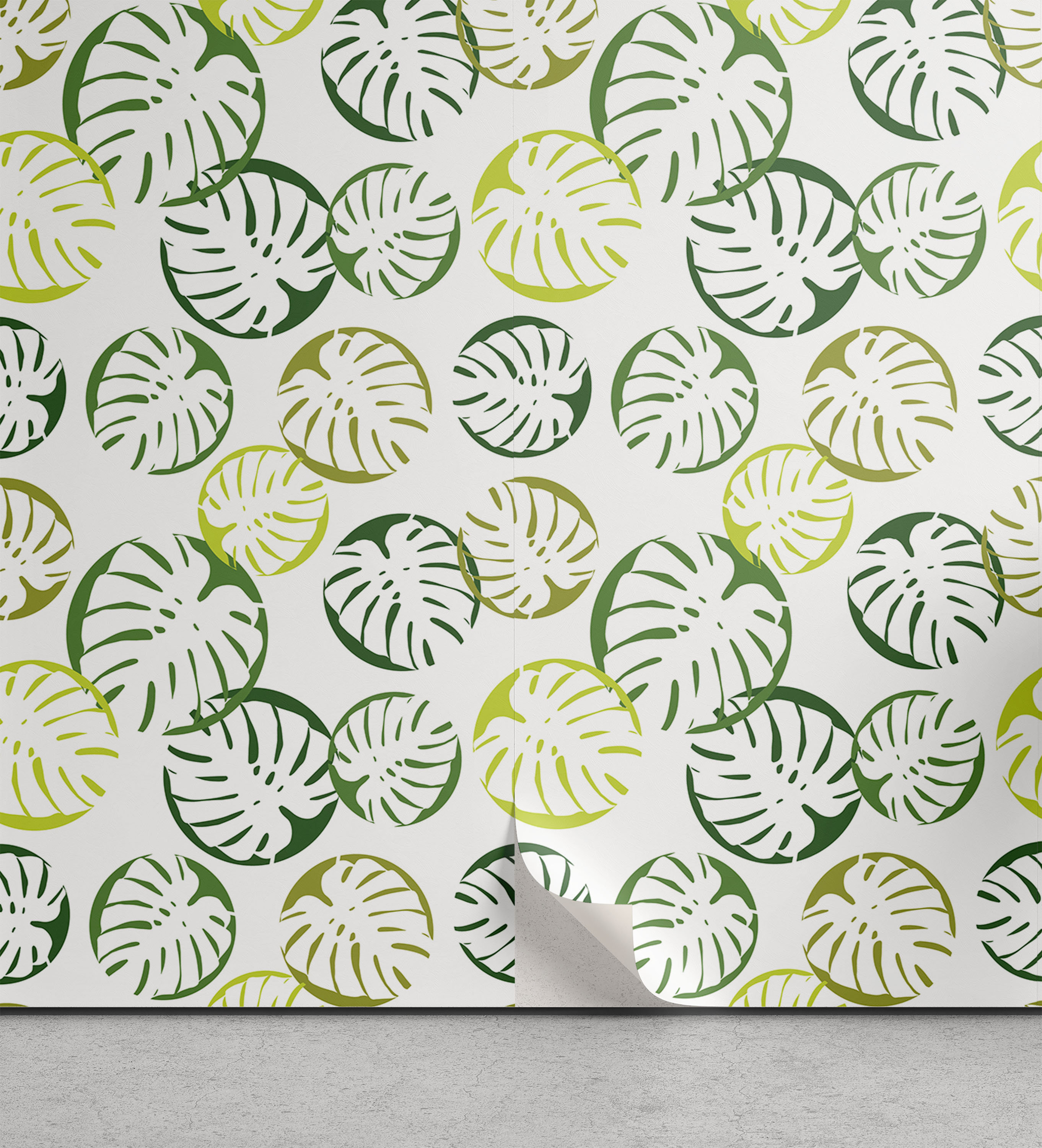 Bay Isle Home™ Cailean Simplistic Monstera Leaves Peel and Stick ...