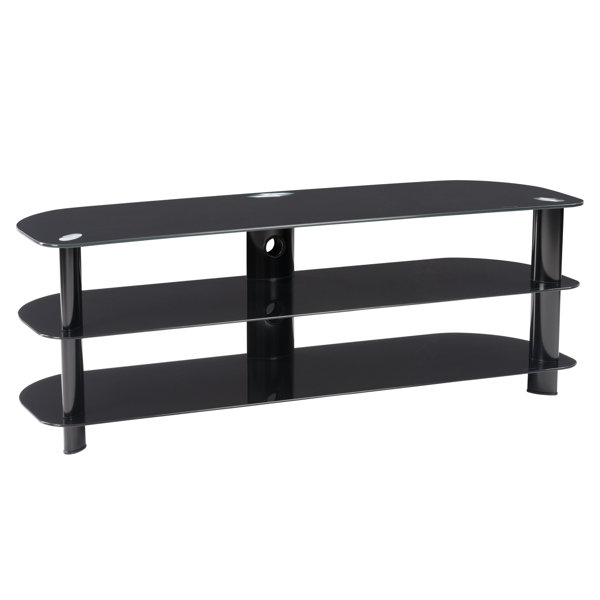 Latitude Run® Baxley 55'' W Glass Media Console & Reviews | Wayfair