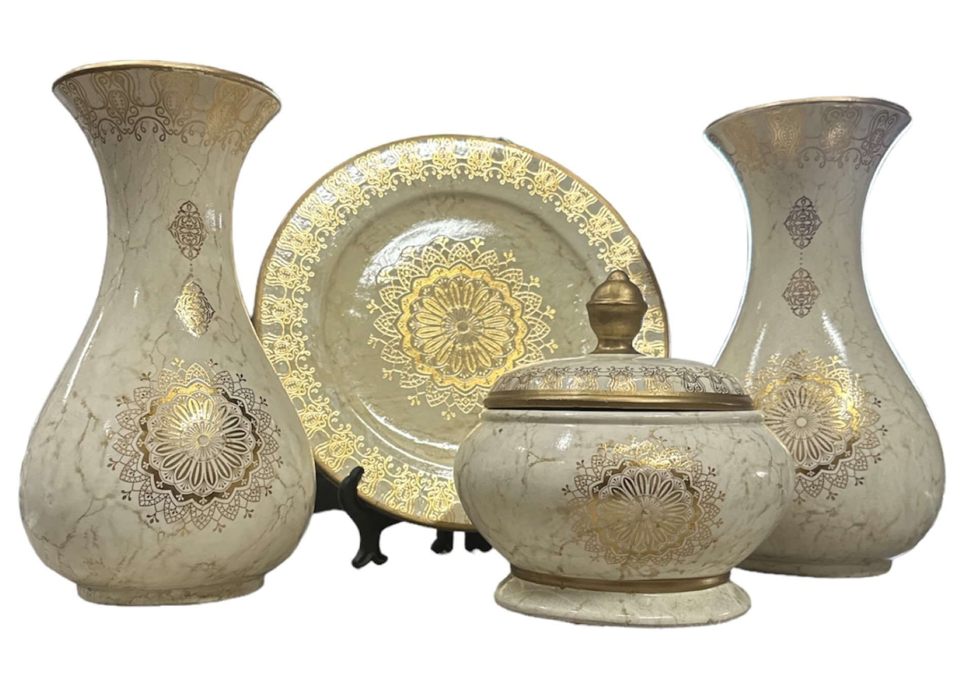 Bungalow Rose Four Piece Vase Accessory Set - Wayfair Canada