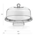 Libbey Selene 6-in-1 Multiuse Glass Server, Punch Bowl, Chip and Dip ...