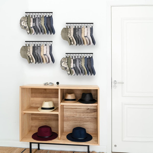 Rebrilliant Hat Rack For Wall Hat Storage Organizer For 40 Baseball ...
