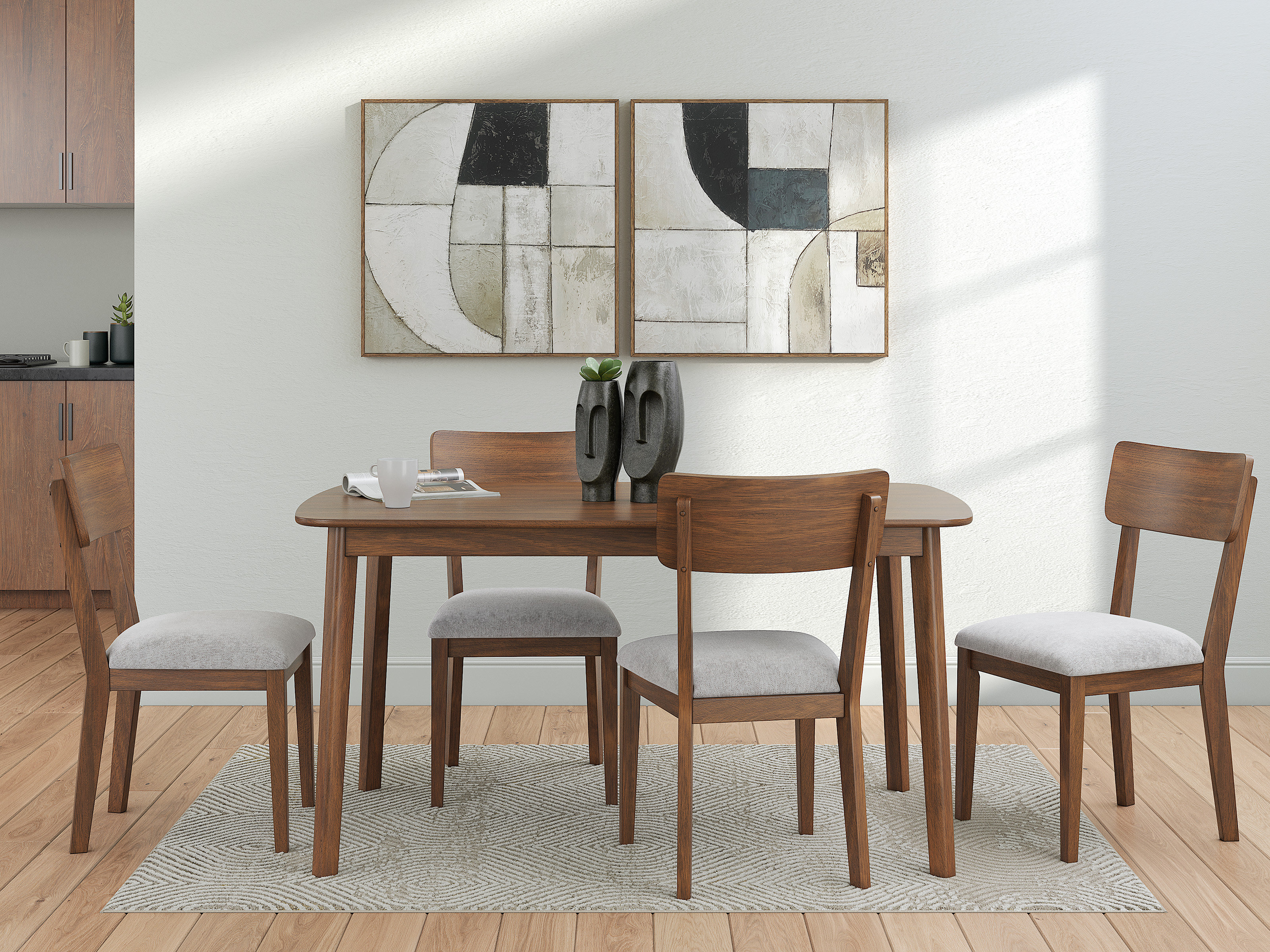 George Oliver Dulaney Dining Table And 4 Chairs (Set Of 5) | Wayfair