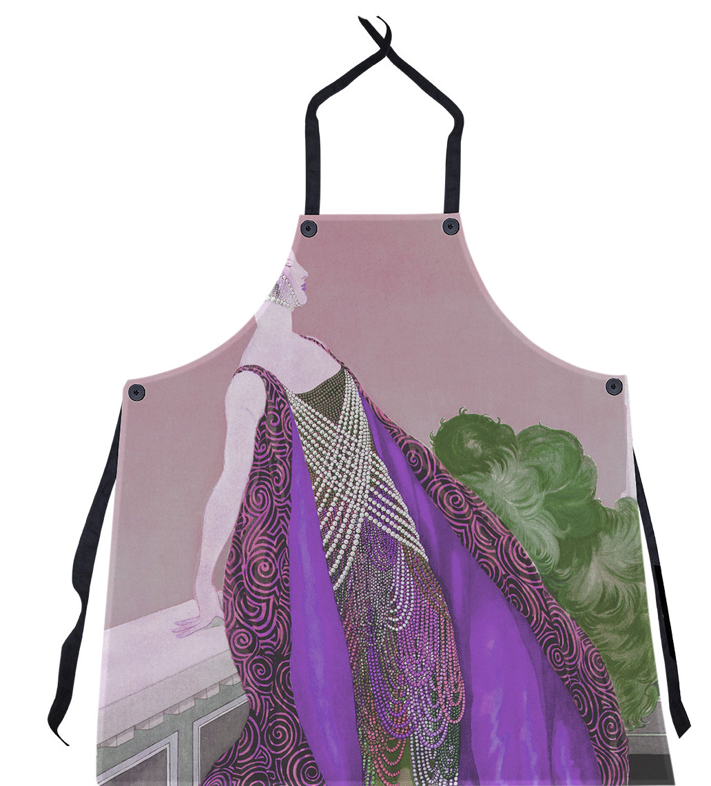 East Urban Home Emily Brodeur Art Nouveau Beaded Dress Woman Apron ...