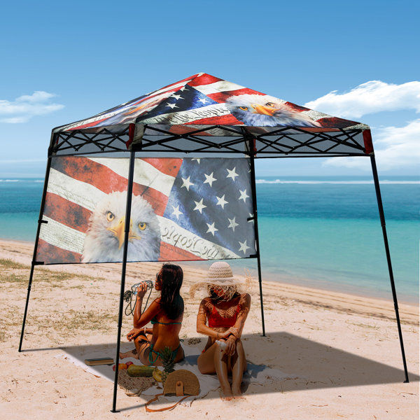 EAGLE PEAK Pop Up Canopies 8 Ft. W x 8 Ft. D Steel Party Tent & Reviews ...