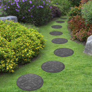 Multy Home Garden Central 18" x 18" Pendant Round Stepping Stones, 4 ...