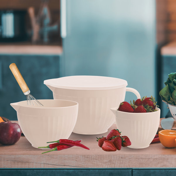 OGGI Set of 3 Bowls with Pour Spout - 0.5, 1, 2 Qt | Wayfair