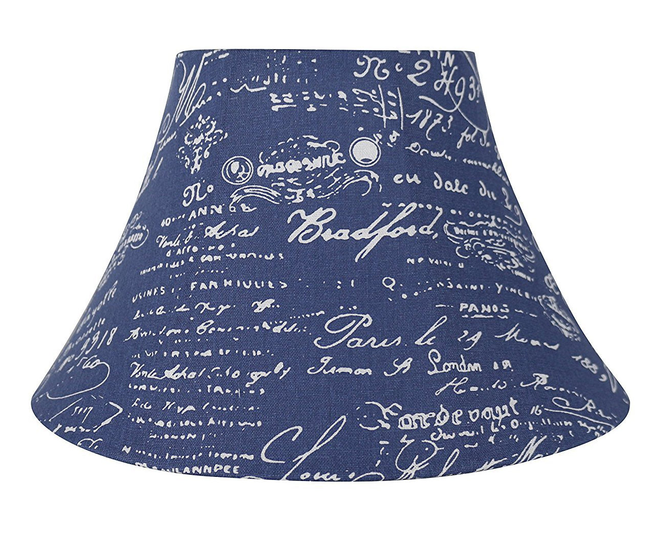 Ophelia & Co. Linen Bell Lamp Shade ( Spider ) in Blue & Reviews | Wayfair