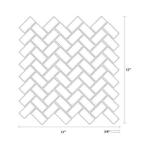 Simple Tile 1" x 2" Marble Mosaic Wall & Floor Tile | Wayfair