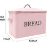 Red Barrel Studio® Metal Bread Box , Kitchen Countertop Pink Bread ...