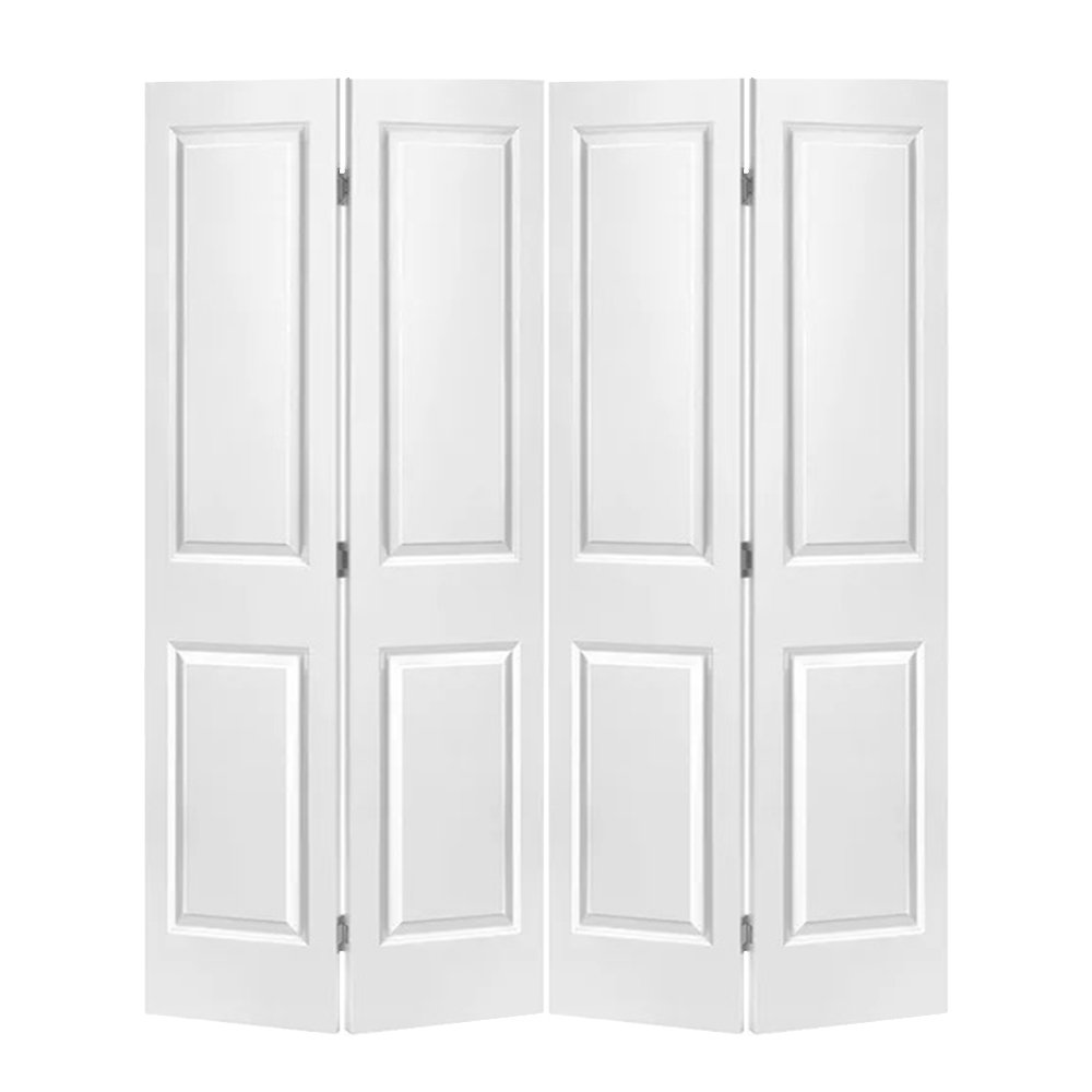 Calhome Paneled MDF Composite Double Bifold with Installation Hardware ...
