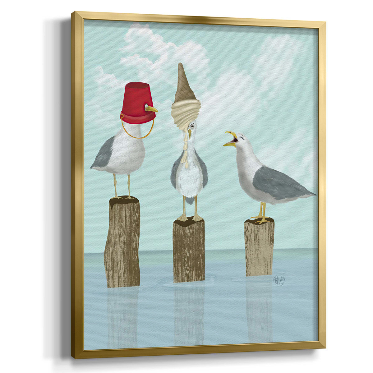Breakwater Bay Bits & Bytes II Framed Print | Wayfair