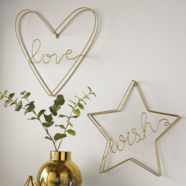 Graham & Brown Metal Typography Wall Decor & Reviews | Wayfair.co.uk