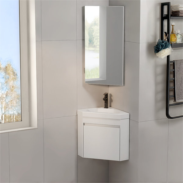Corner Bathroom Vanities You'll Love | Wayfair