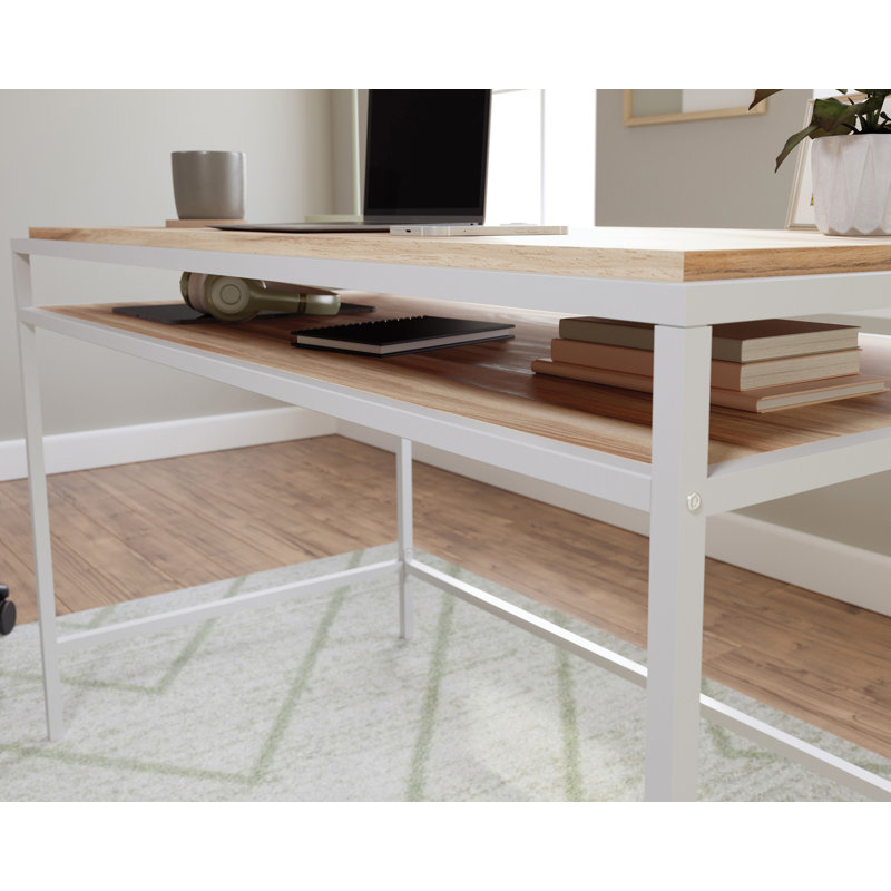 Sauder Writing Desk with Shelf in Kiln Acacia | Wayfair