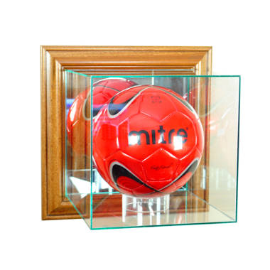 Perfect Cases And Frames 14'' W 11'' D Soccer Glass Ball/Puck Case ...