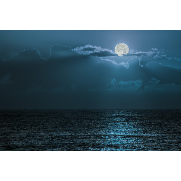 Highland Dunes Blue Moon Light by Ian Dyball - Wrapped Canvas ...