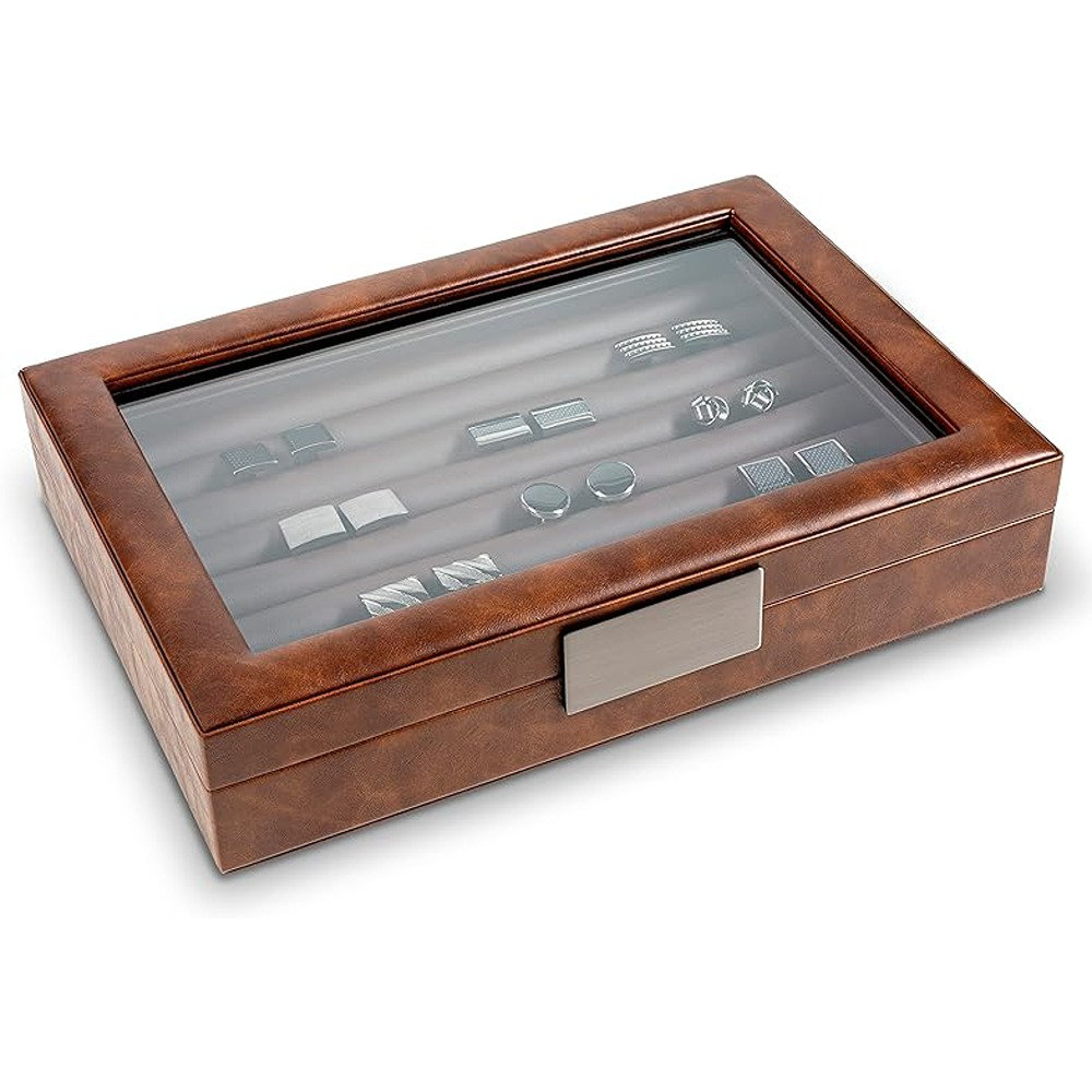 Latitude Run® Box - Holds 70 Cufflinks - Luxury Display Jewel... | Wayfair