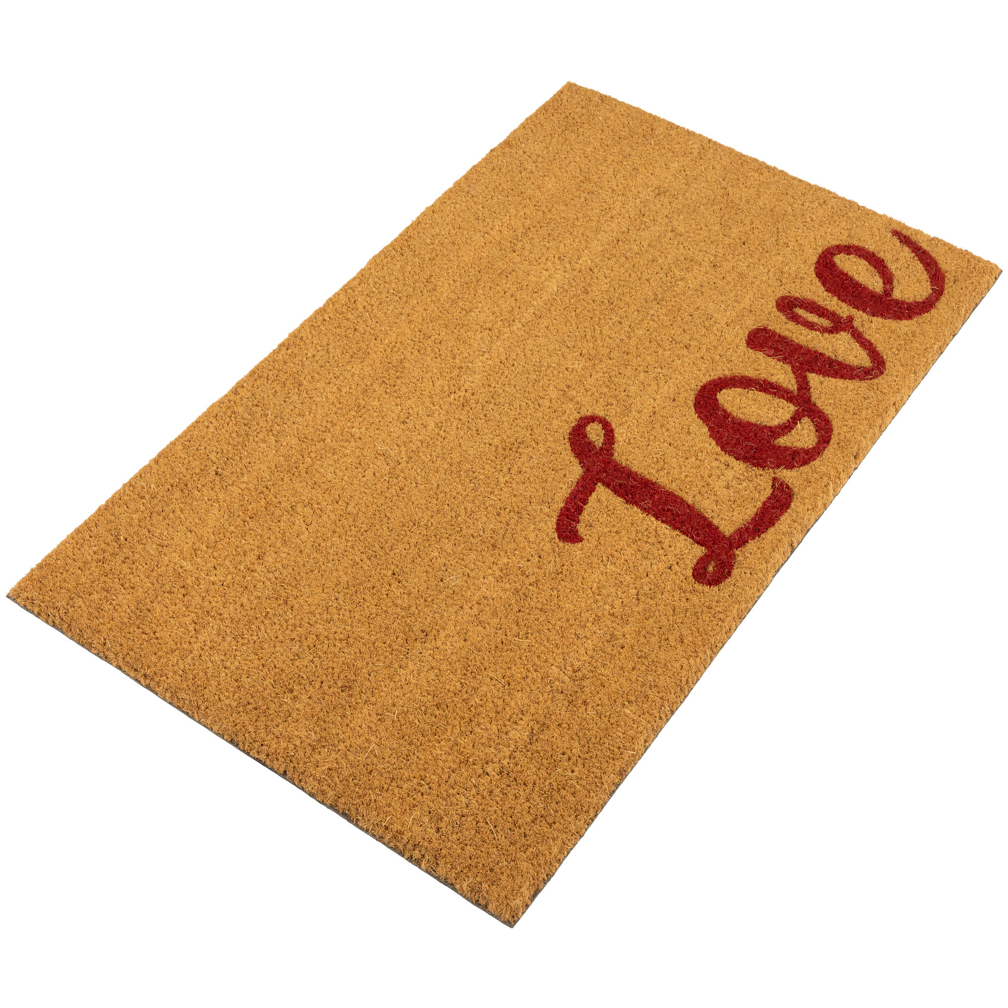 Northlight Seasonal Natural Coir "Love" Outdoor Doormat 18" X 30 ...