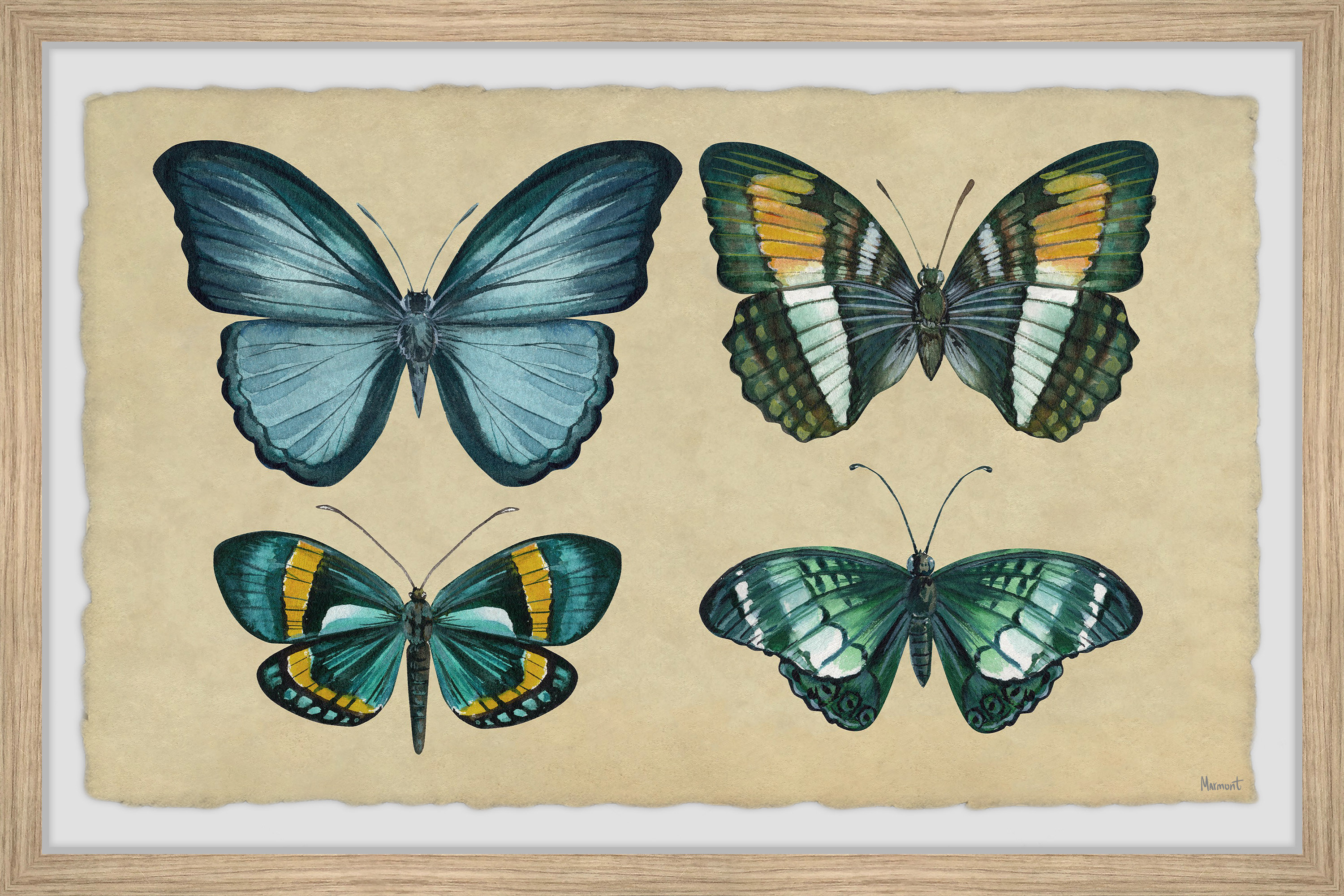August Grove "Wing Pattern" Framed Painting Print | Wayfair.ie