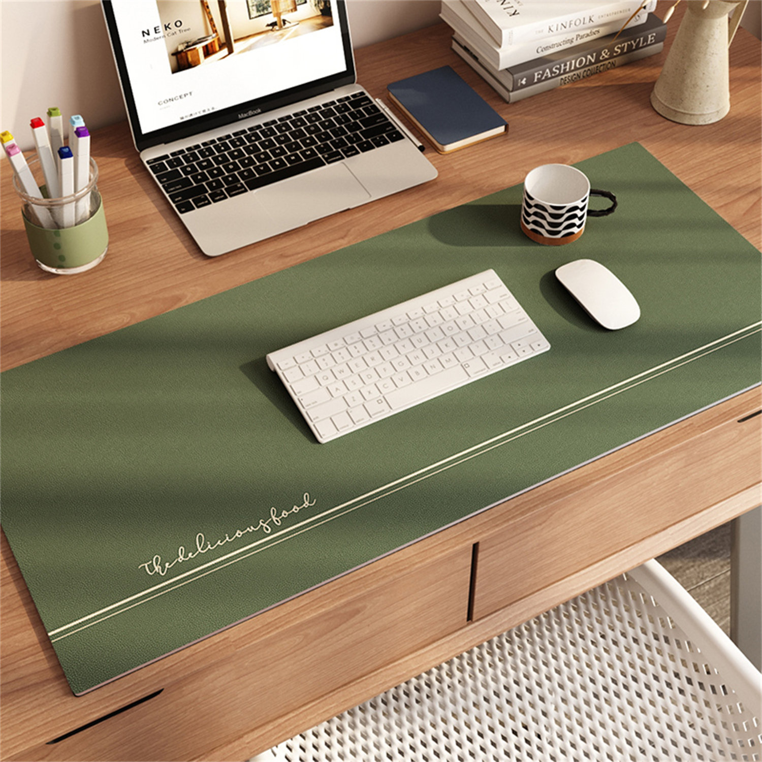 Ivy Bronx Jemery Leather / Faux Leather Desk Pad | Wayfair