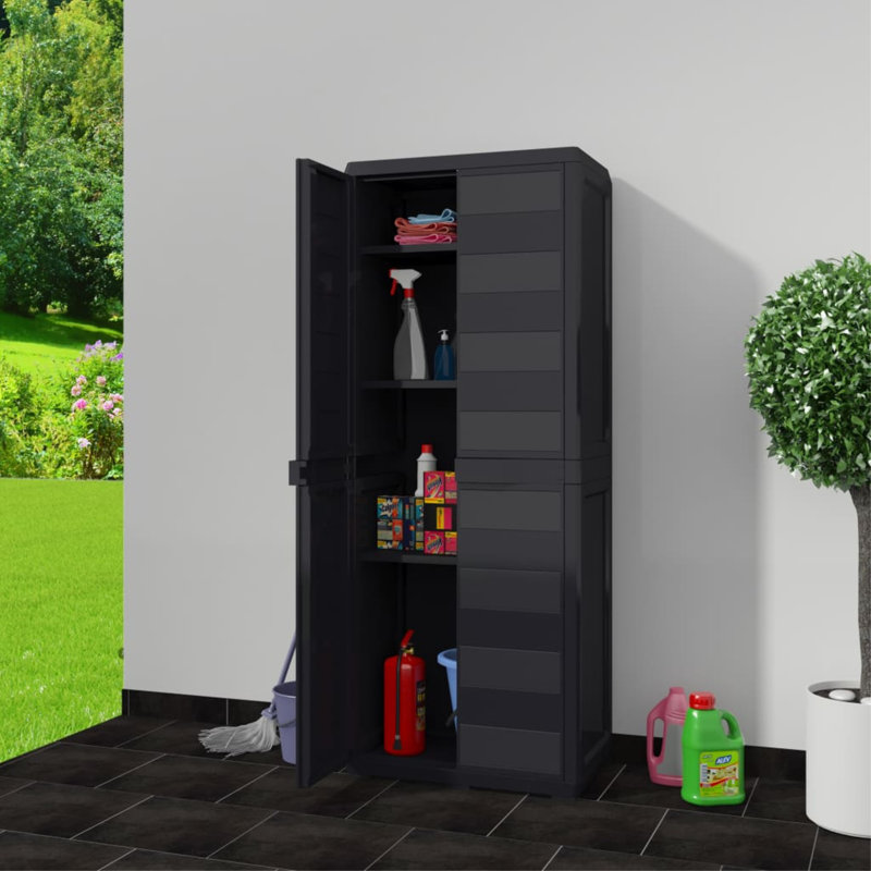 WFX Utility™ Storage Unit Outdoor Storage Cabinet Shed with Shelves for ...