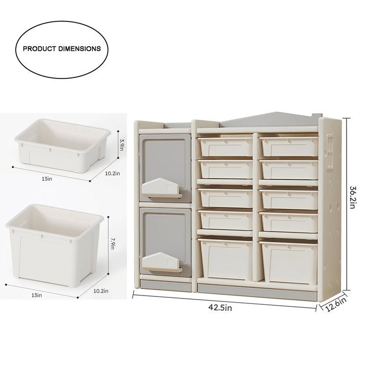 APERIL Multi-Layer Storage Plastic Cabinet - Wayfair Canada