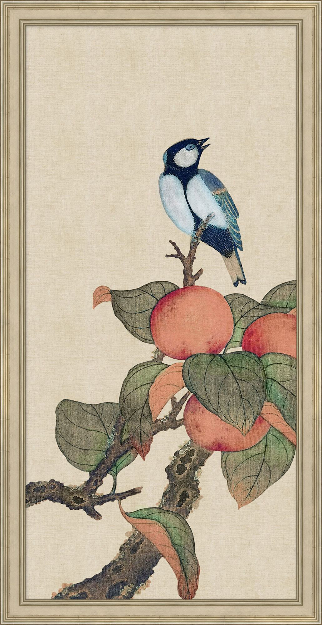 Lillian August Birds and Fruit Triptych 1' Framed Graphic Art Print on ...