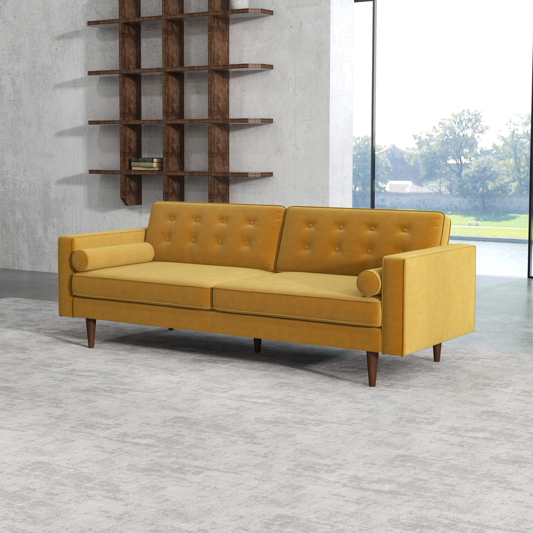 Three Posts™ Kuhlman 84.5'' Square Arm Sofa | Wayfair