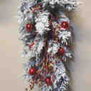 The Holiday Aisle® Winter Snow Flocked Swag & Reviews | Wayfair