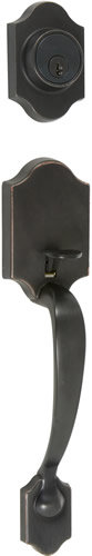 Delaney Hardware Callan Exterior Portion Handleset with Double Cylinder ...