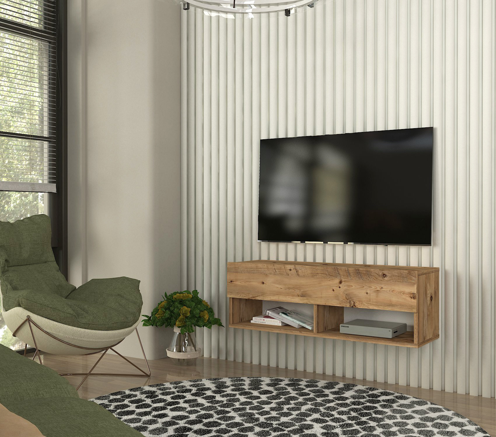 Alpen Home Varga TV Stand and Entertainment Units for TVs up to 43 ...