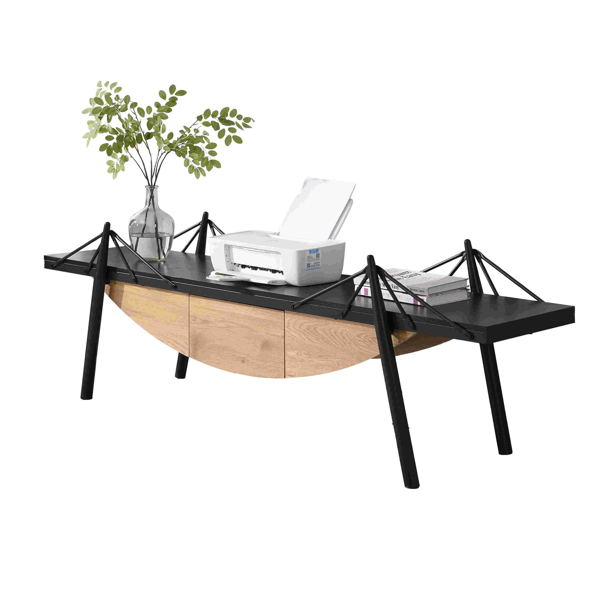 George Oliver Sailboat-Shaped TV Stand, 70.87 inch Modern Entertainment ...