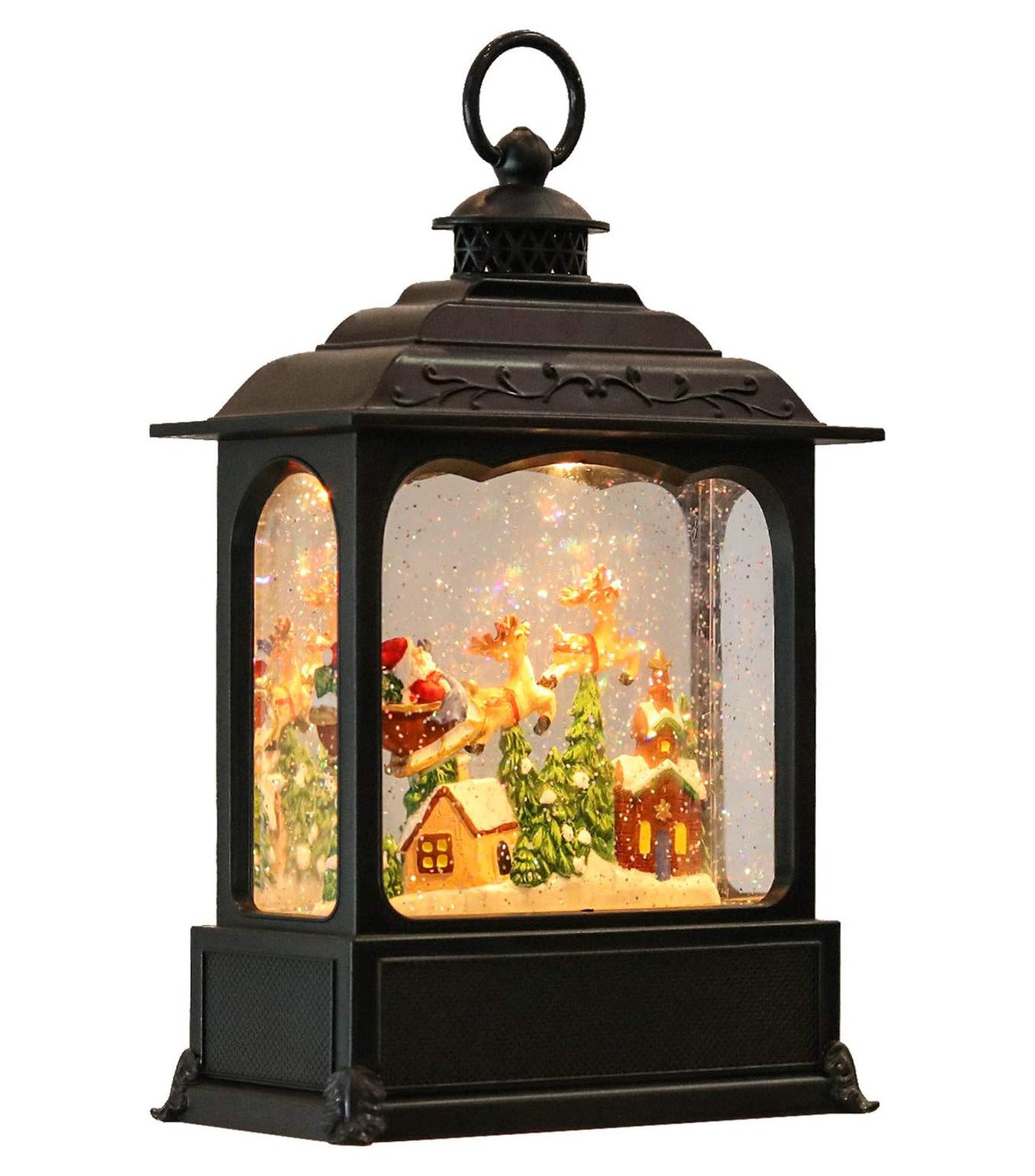 Darby Home Co Musical Snow Globe Lantern With Timer Lighted USB/Battery ...