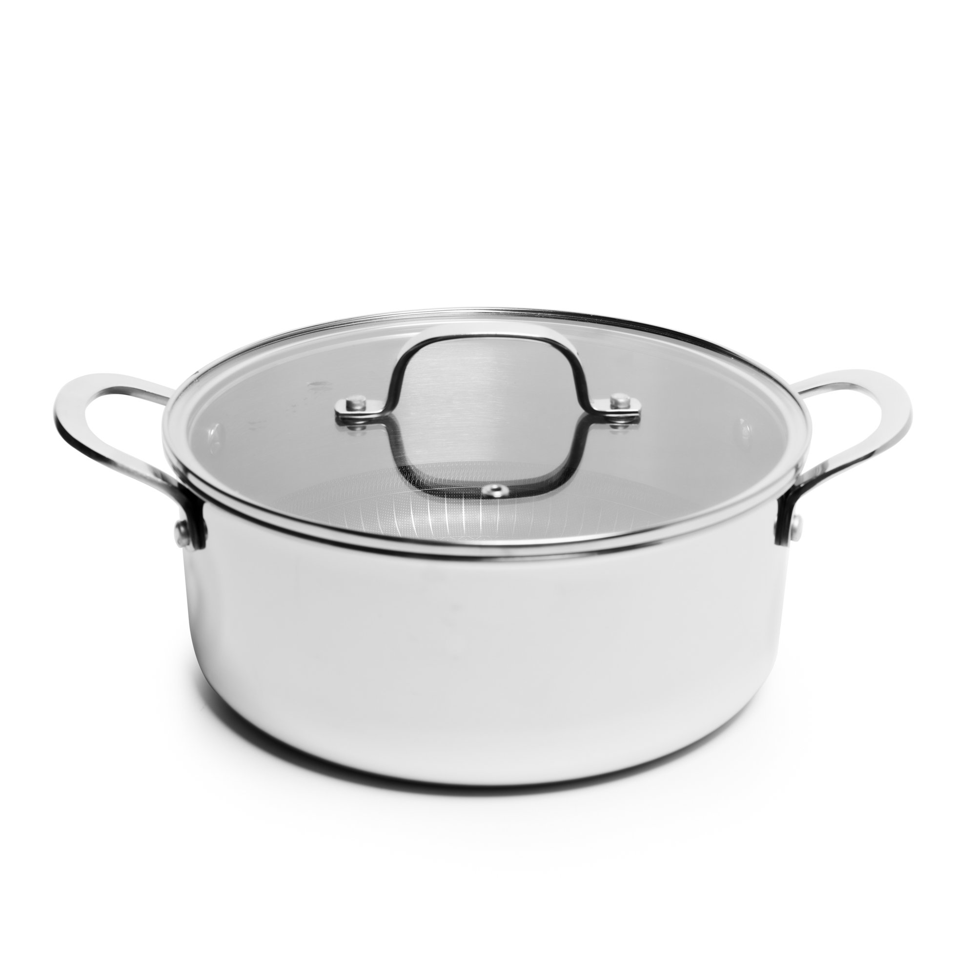 Lexi Home Modern Kitchen Basics 4.8 qt. Non-Stick Stainless Steel Soup ...