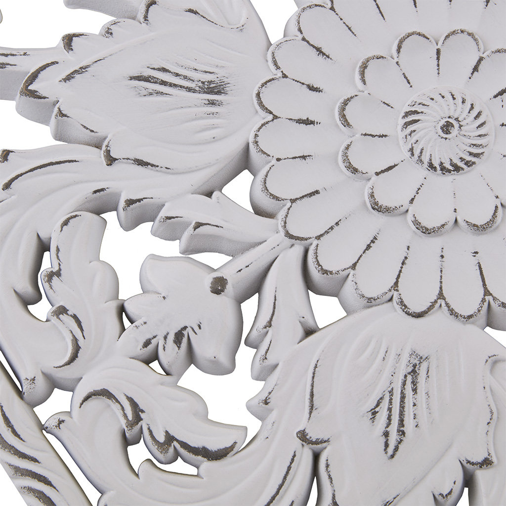 Astoria Grand Tammie Distressed Carved Wood Wall Decor Set | Wayfair